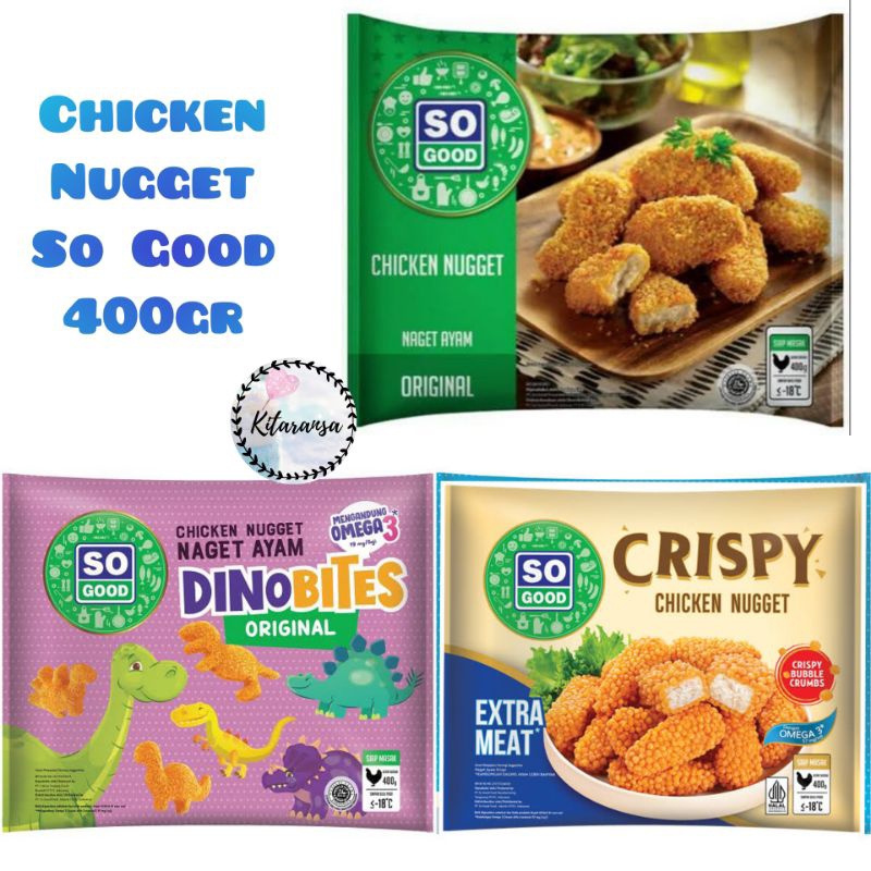 Jual Chicken Nugget So Good 400gr/Nugget/Nugget Dino/Nugget Crispy ...