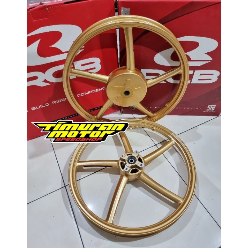 Jual VELG RCB 522 MIO 120 140 RING 17 GOLD | Shopee Indonesia