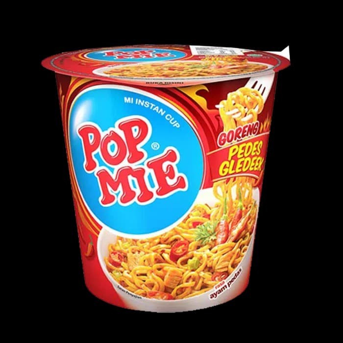 Jual POP MIE PEDAS GLEDEK AYAM 75 GR KHUSUS INSTAN DAN SAME DAY ...
