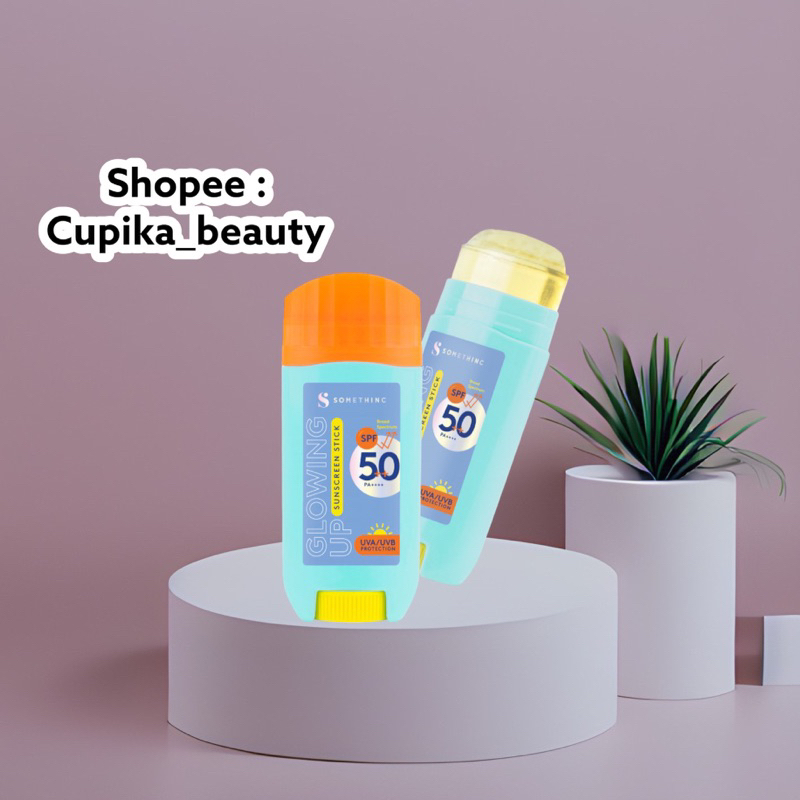 Jual [cuk] [ kemasan stick glowing ] somethinc sunscreen stick spf 50 ...