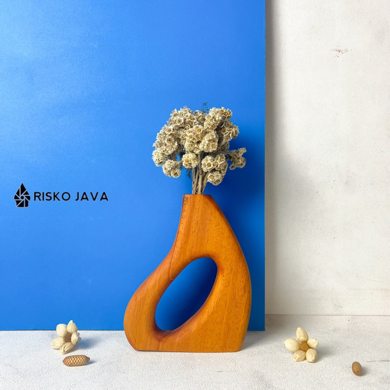 Jual RISKO JAVA - Vas Bunga Kayu Mahoni Minimalis / Dekorasi Rumah ...