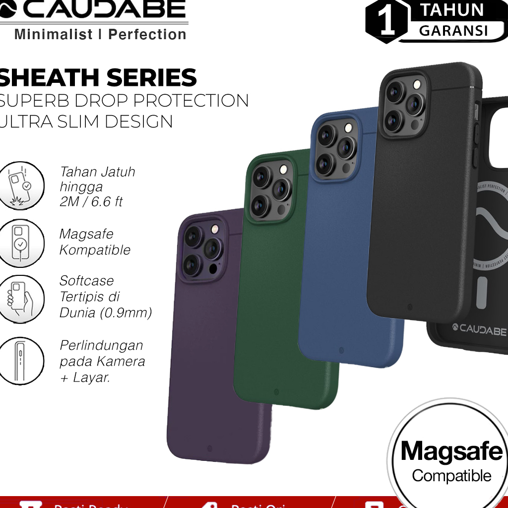 Jual ORIGINAL Caudabe Sheath Magsafe Case iPhone 14 Pro Max / 14 Pro ...