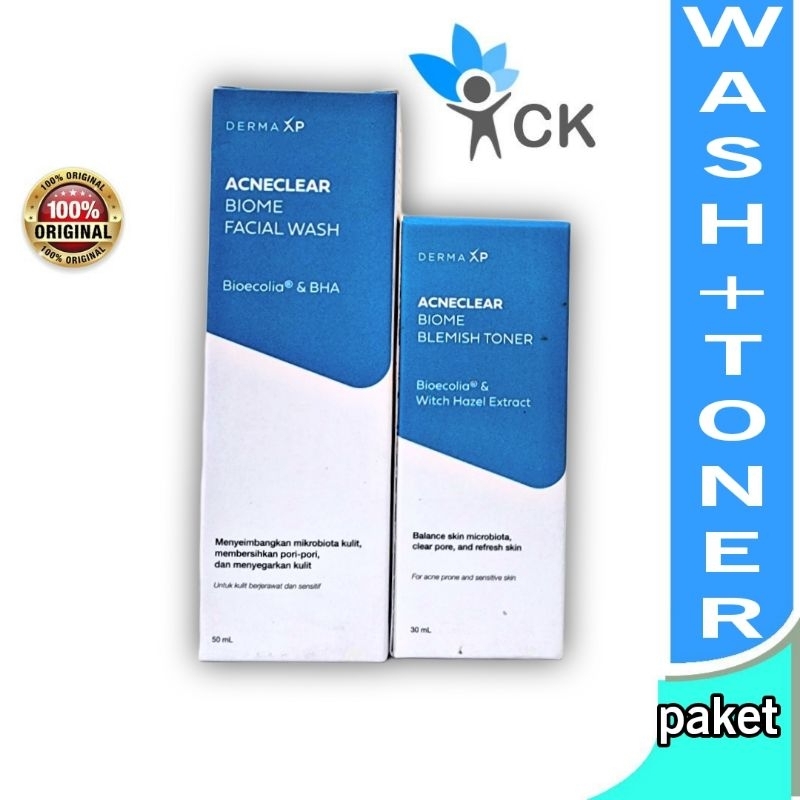 Jual Derma XP - BIOME SERIES - ACNE FACIAL WASH 50 ML BLEMISH TONER 30 ...