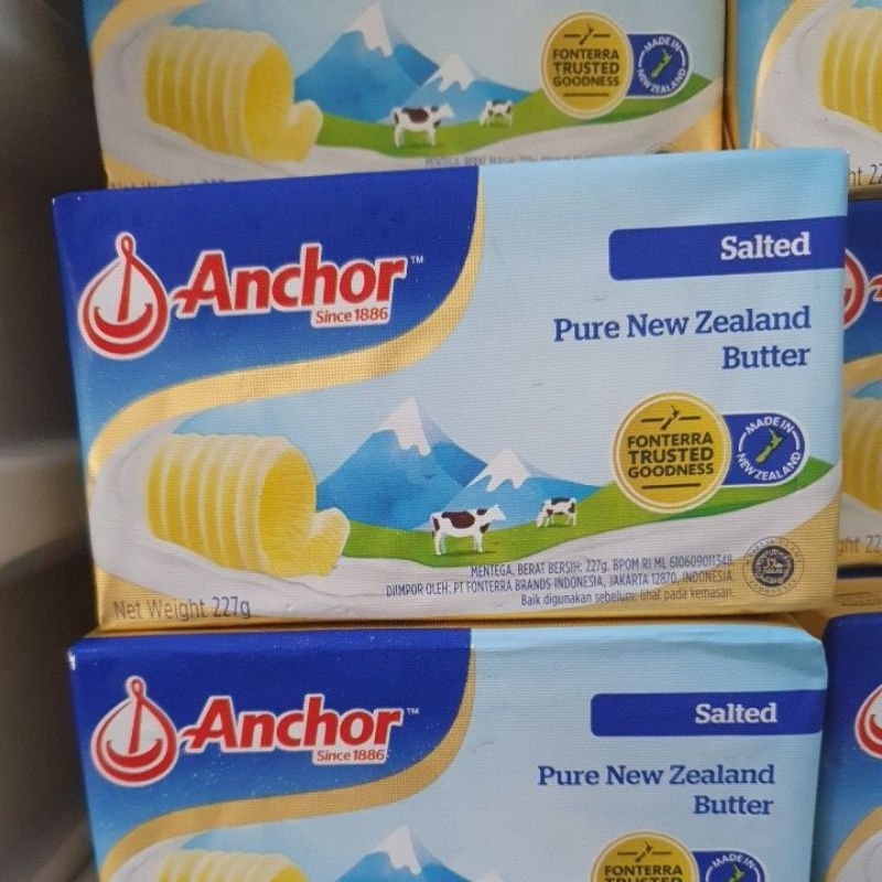 Jual Butter Anchor Unsalted /Salted 227gr | Shopee Indonesia
