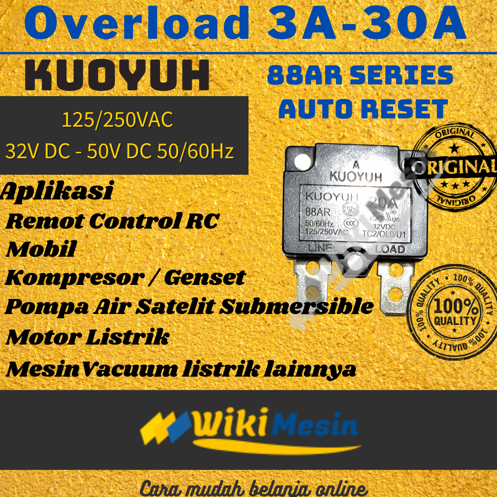 Jual ORIGINAL - READY GOJEK / GOSEND Overload Protector Switch Receiver Box Mobilan aki baterai ...