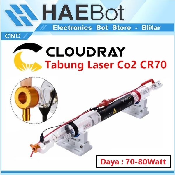 Jual [HAEBOT] Cloudray Tabung Laser Tube CO2 CR70 80 Watt D55 CNC ...