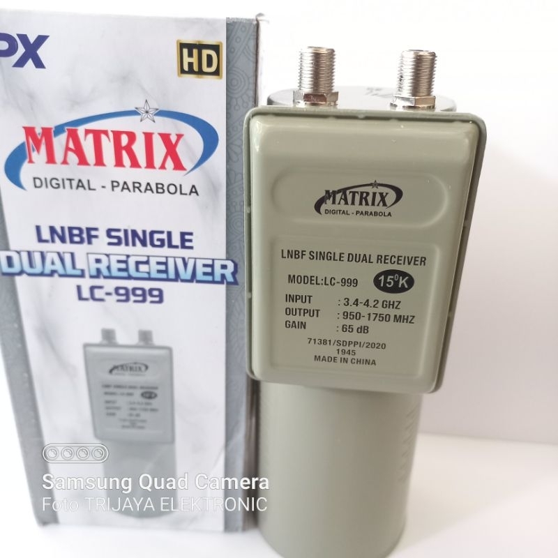 Jual LNBF Single LNB C Band Matrix Dual Receiver LC 999 | Shopee Indonesia