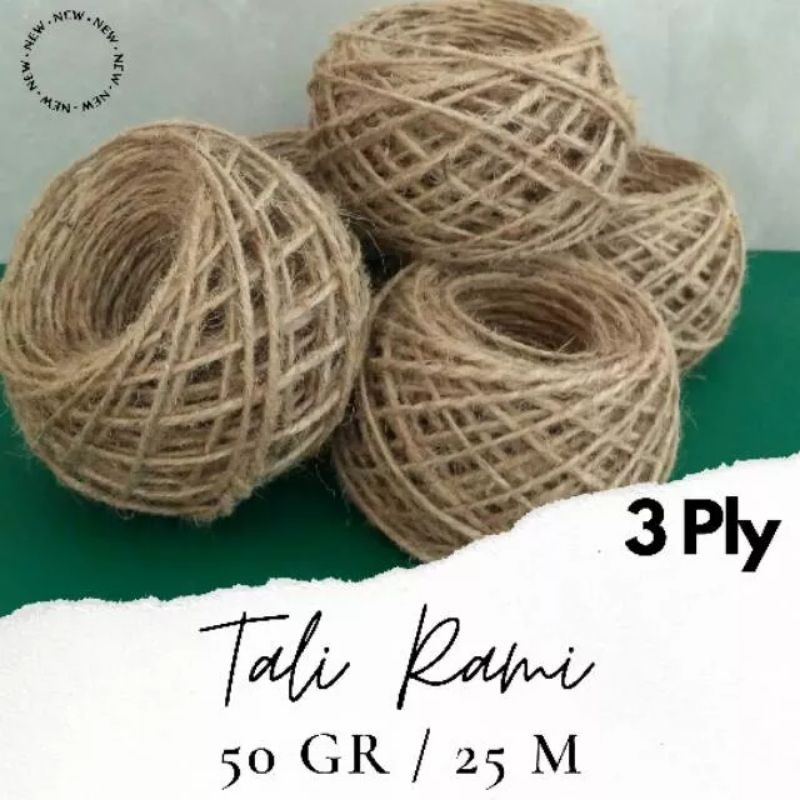 Jual Tali Rami kecil 3ply | Shopee Indonesia