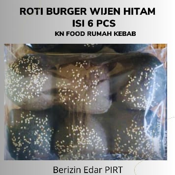 Jual Roti Burger Hitam Wijen 1 Buah - Black Burger Wijen Satuan ...