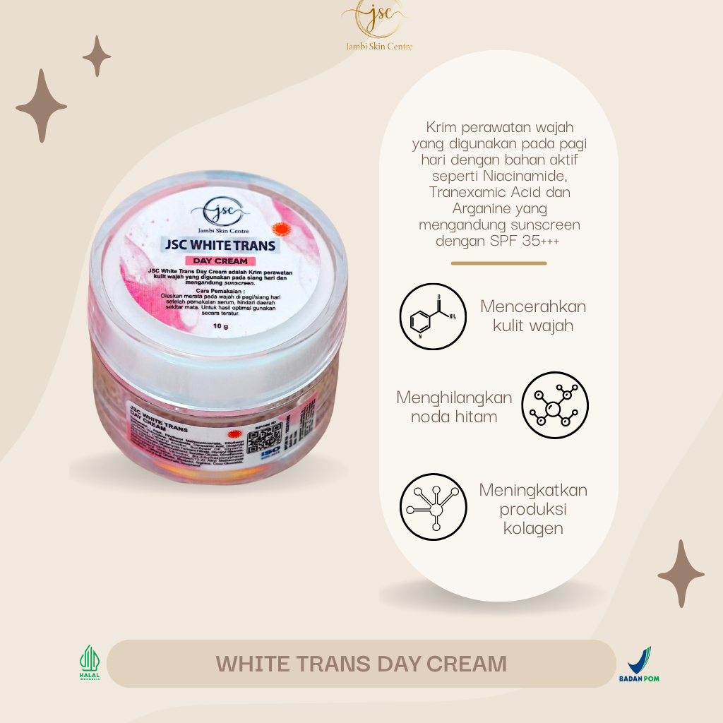 Jual Skincare JSC White Trans Day Cream | Shopee Indonesia