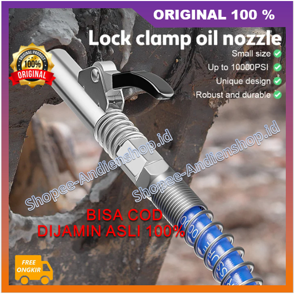 Jual Strong Oil Nozzle Lock Clamp Oil Nozzle Pelumas Minyak Gemuk ...