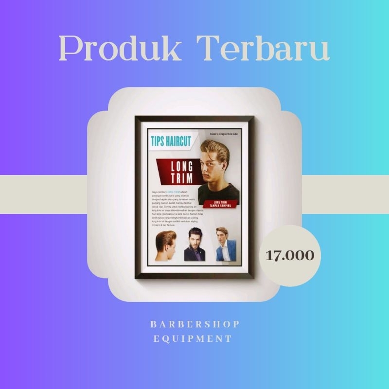 Jual Poster Model Rambut Pria - Long Trim | Shopee Indonesia
