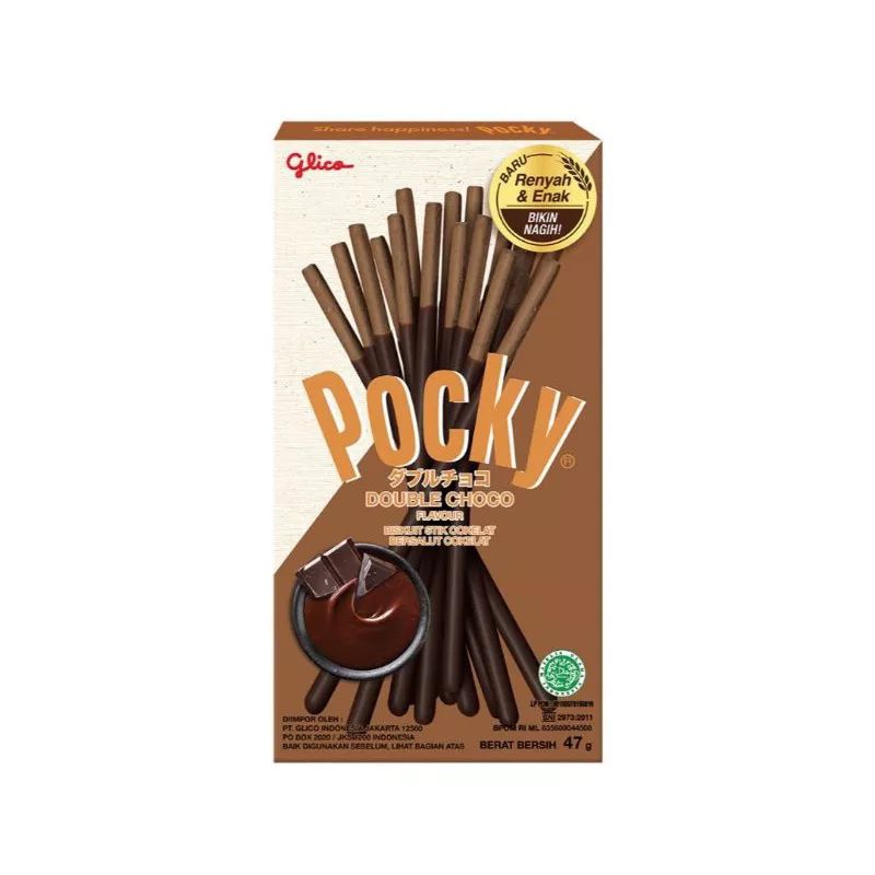 Jual Glico Pocky Rasa Double Coklat 47gr | Shopee Indonesia