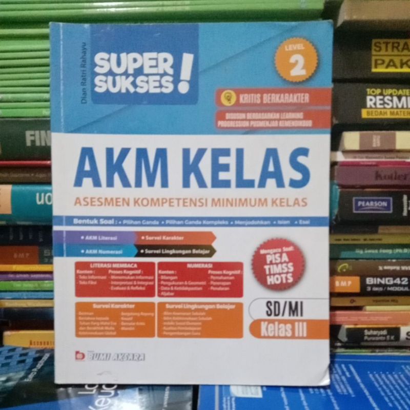 Jual Super Sukses AKM Kelas Untuk SD/MI Kelas III level 2 Penerbit Bumi ... Jual Super Sukses AKM Kelas Untuk SD/MI Kelas III level 2 Penerbit Bumi ...