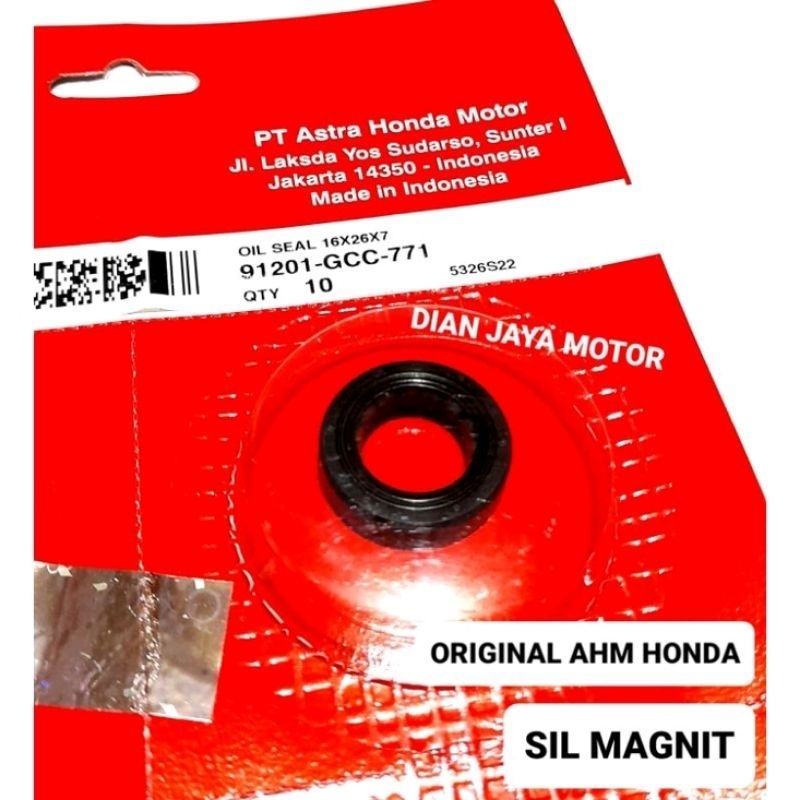 Jual SIL MAGNIT ORIGINAL AHM HONDA BEAT SCOOPY SPACY KODE PART GCC ...