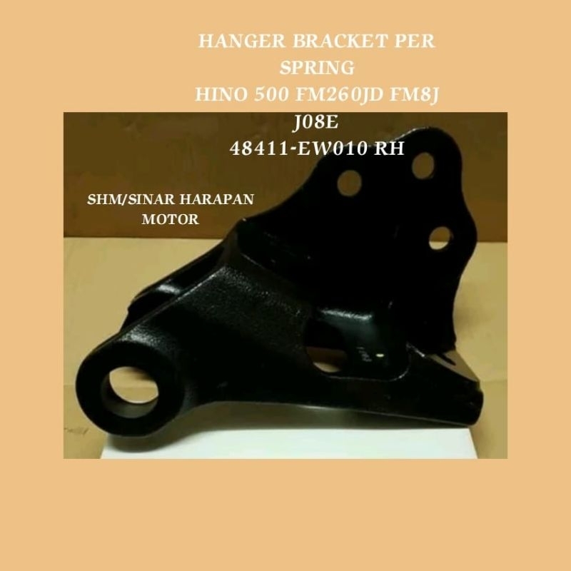 Jual HANGER BRACKET SPRING HINO 500 LOHAN FM260JD FM8J J08E 48411-EW010 ...
