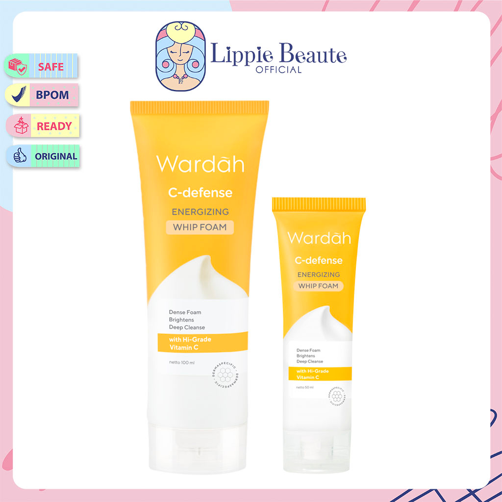 Jual WARDAH - C-Defense Energizing Whip Foam 50 ml dan 100 ml | Shopee ...