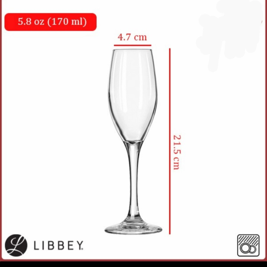 Jual Libbey glass embassy 5,75oz / 170ml # 3096 | Shopee Indonesia