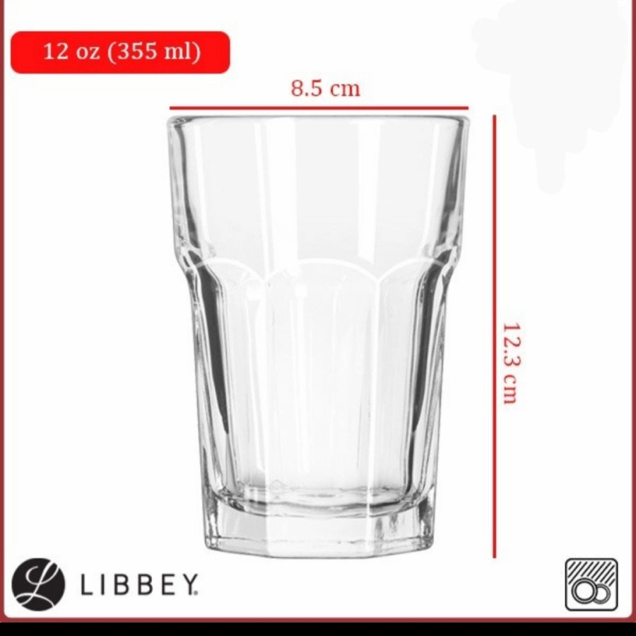 Jual Libbey gibraltar soft drink glass 12oz / 355ml # 15238 | Shopee Indonesia