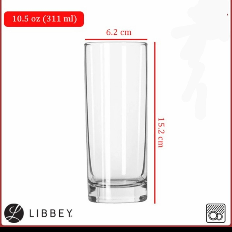 Jual Libbey tall hi-ball glass 10,5 oz / 311ml # 2310 | Shopee Indonesia