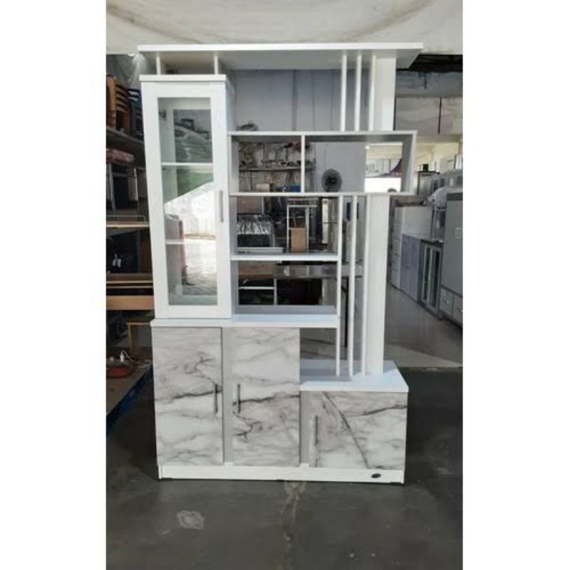 Jual LEMARI SEKAT /LEMARI PEMBATAS /LEMARI HIAS/PENYEKAT RUANGAN 2 MUKA ...