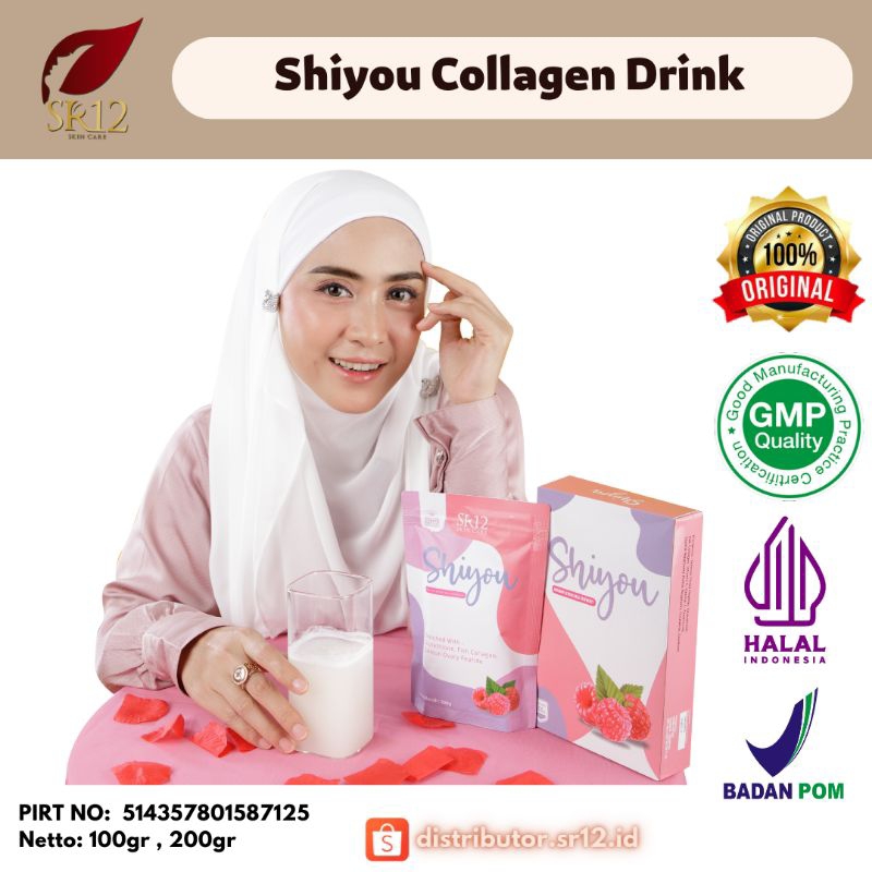 Jual Shiyou Collagen Minuman Serbuk Rasa Raspberry dengan Glutation Fish Collagen dan Ikan ...
