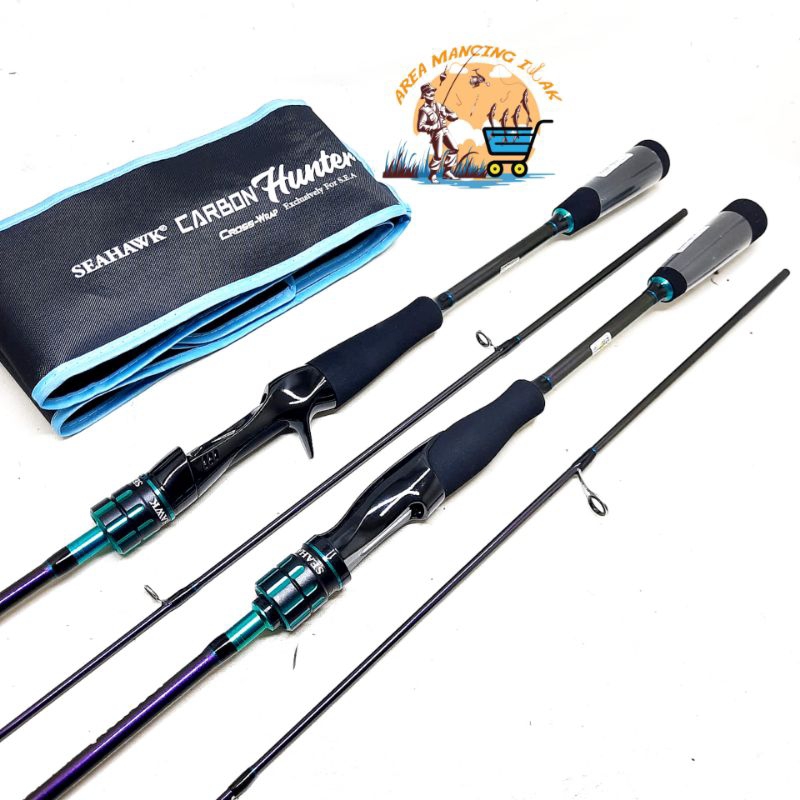 Jual Joran Seahawk Carbon Hunter Baitcasting Spinning | Shopee Indonesia
