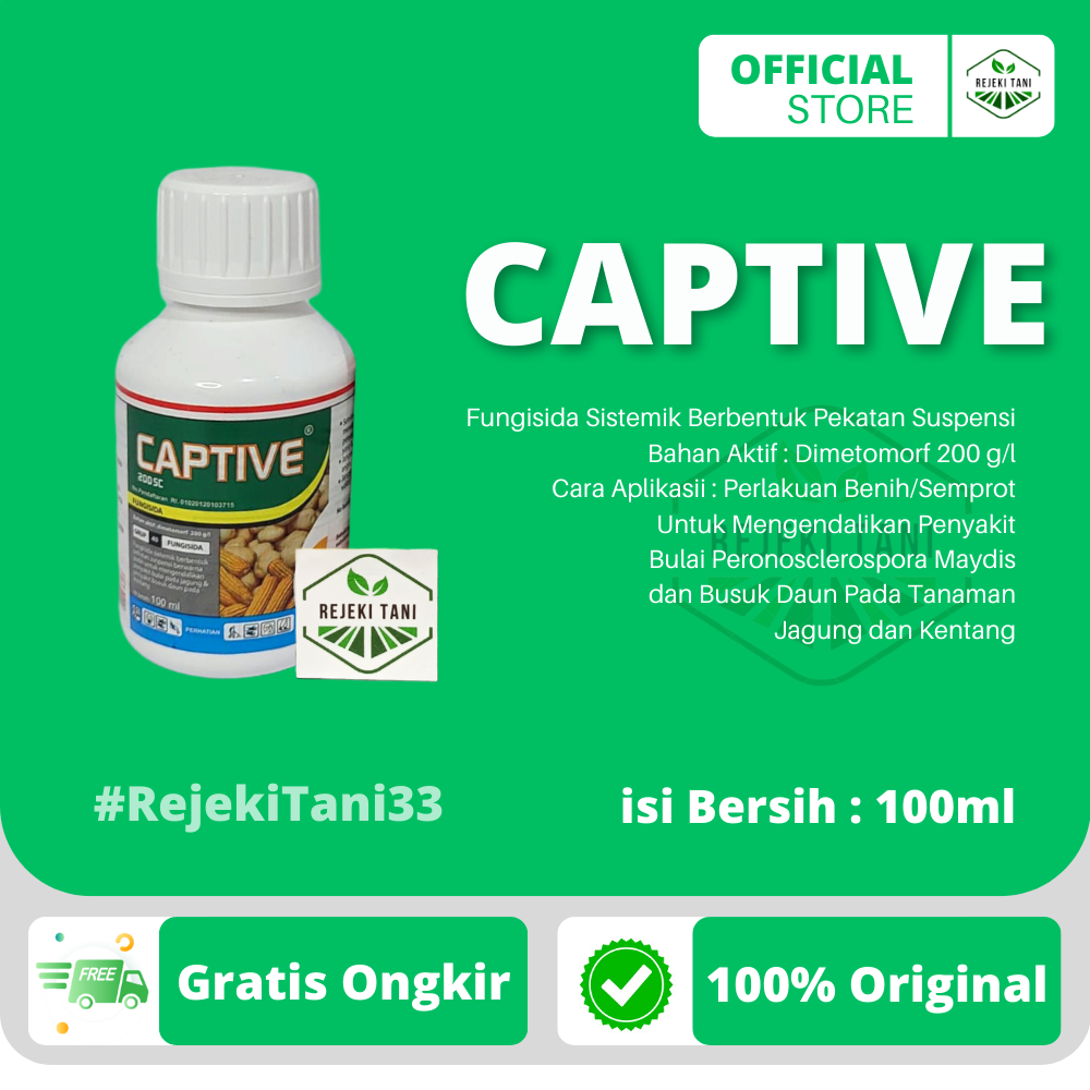 Jual Fungisida Captive 200 Sc Kaptif 100ml Untuk Mengendalikan Penyakit