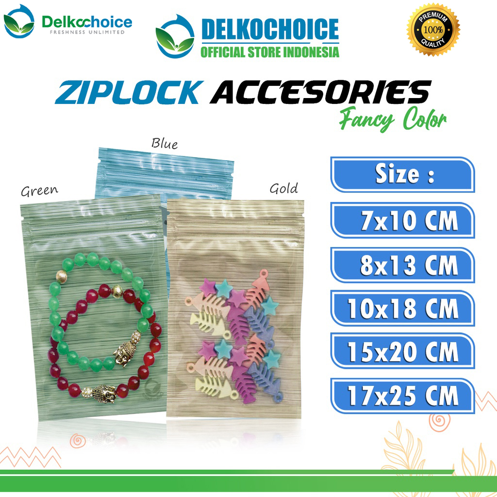 Jual Plastik Klip ZIPLOCK BAG Sachet Kemasan Aksesoris DELKOCHOICE PREMIUM | Shopee Indonesia