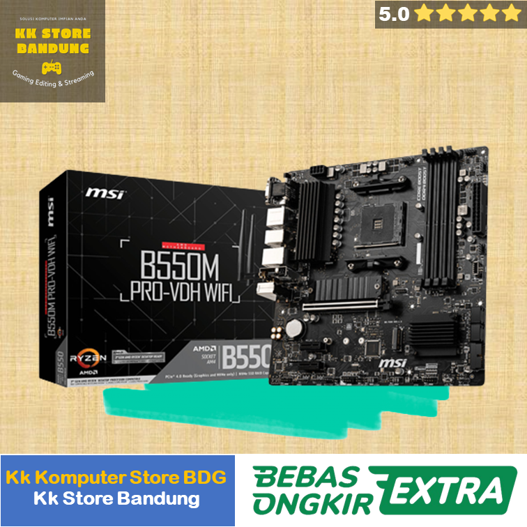 Jual MSI B550M PRO VDH WIFI B550 MOTHERBOARD | Shopee Indonesia