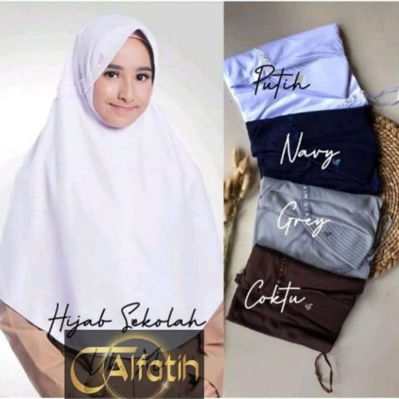 Jual seragam sekolah jilbab sekolah jilbab serut TK, SD,SMP, SMA | Shopee Indonesia