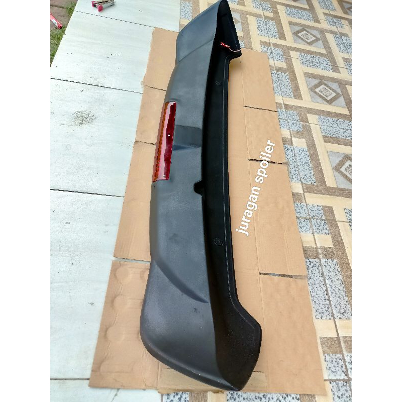 Jual spoiler Agya spoiler Ayla model TRD plus lampu | Shopee Indonesia