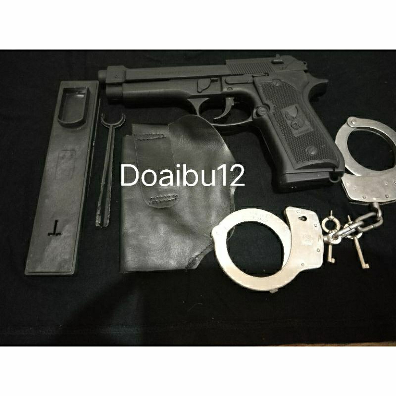 Jual KOREK API PISTOL BARETA HITAM besar API BARA FREE SARUNG BORGOL ...