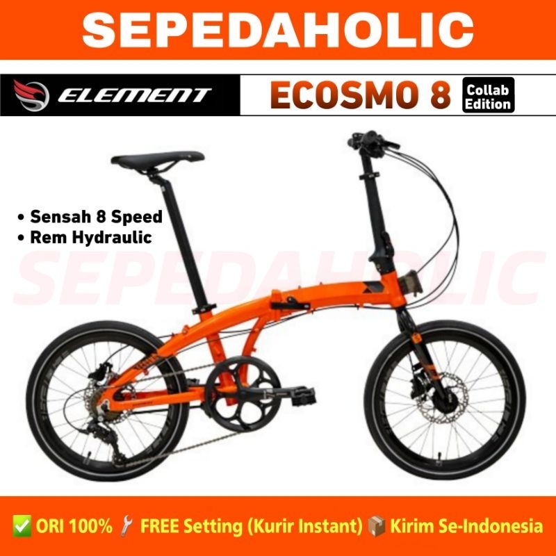 Jual Sepeda Lipat ELEMENT ECOSMO 8 Collab Edition 20 Inch Hidrolik ...