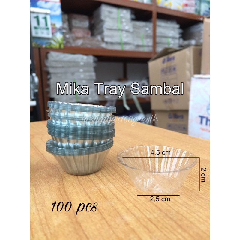 Jual [+/- 100pcs] MIKA KECIL | MIKA SAMBAL KECIL | MIKA ALAS MOCHI ...