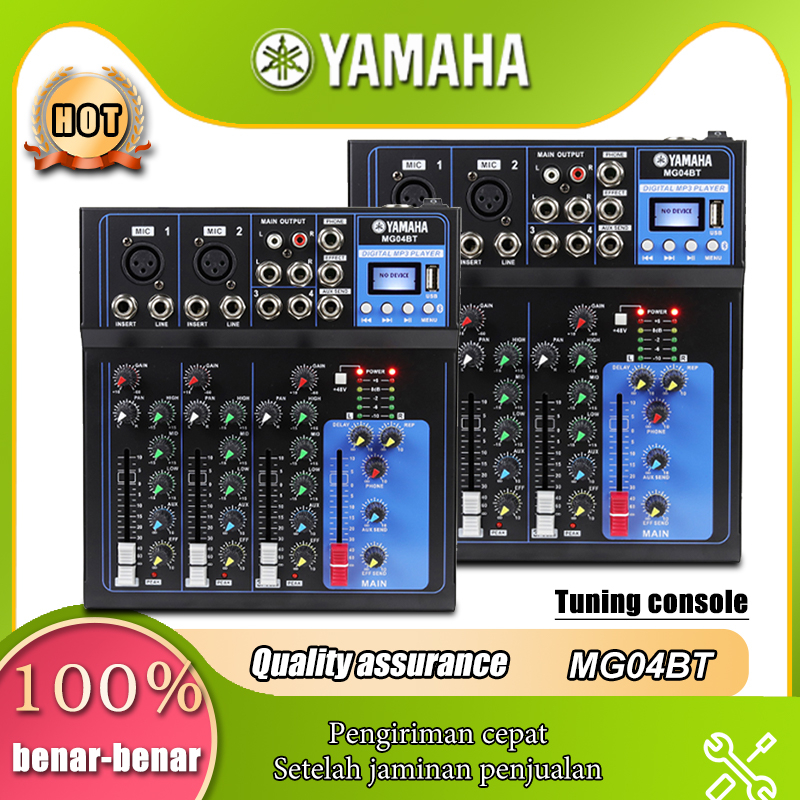Jual YAMAHA MG04BT 4-channel DJ MIXER mendukung peralatan audio ...