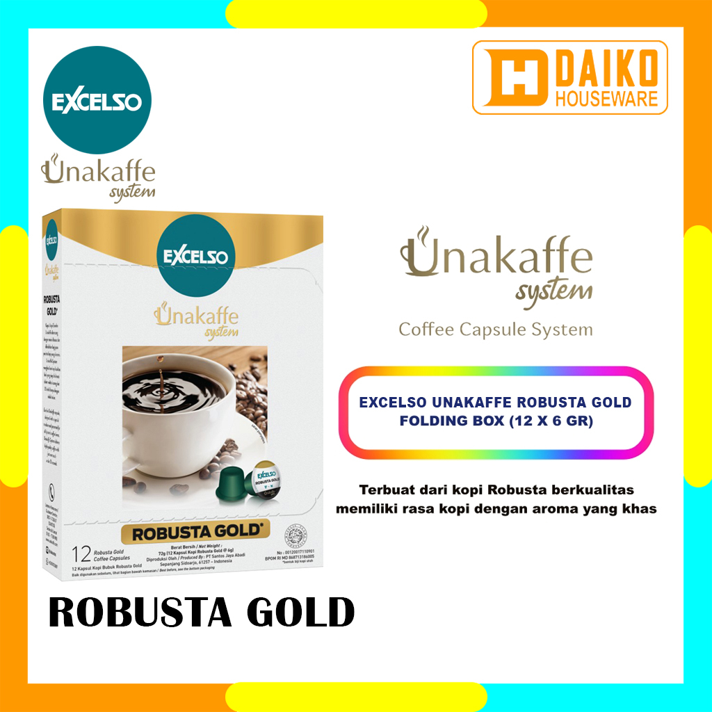 Jual Capsule Coffee Excelso Unakaffe Robusta Gold Kopi Kapsul by Kapal ...