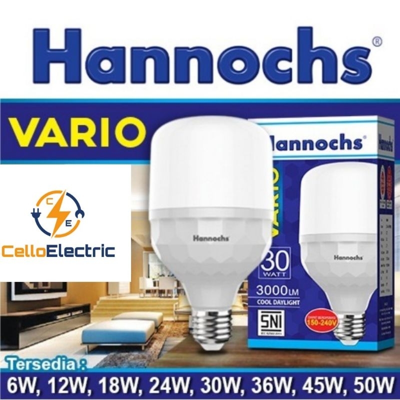 Jual Led Hannochs VARIO 6w 12w 18w 22w 30w 32w 45w 50w - Lampu Hannochs Vario Led Kapsul Putih ...