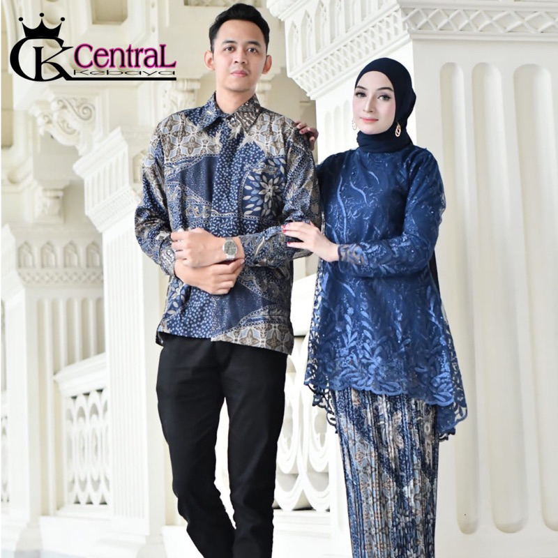Jual Set Kebaya Blouse Couple Kebaya Rinjani Couple Batik Lengan ...