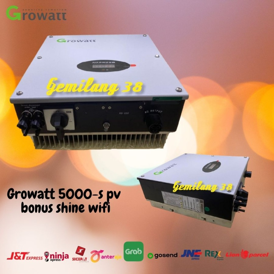 Jual 5000W On Grid Growatt 5000-S PV Grid Inverter 5000 W BONUS Shine WIFI | Shopee Indonesia