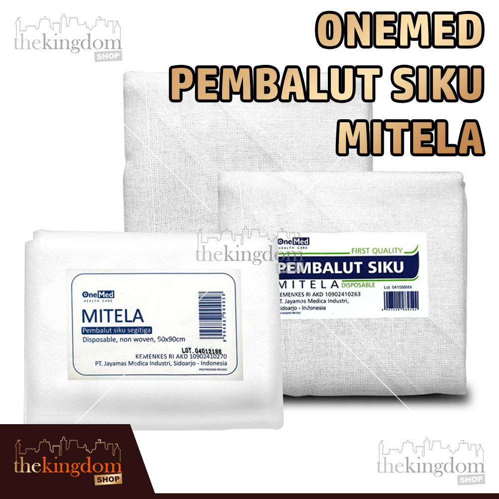 Jual Onemed Pembalut Siku Mitela Kain Segitiga Disposable P3K Perban ...
