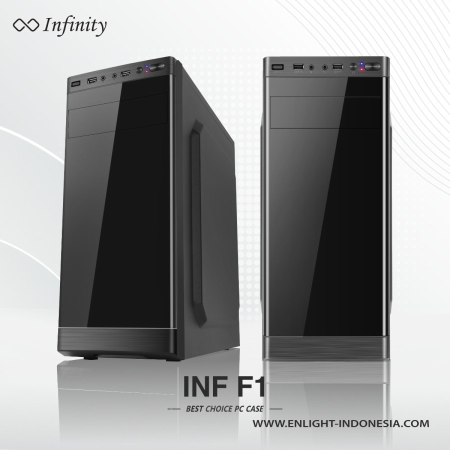 Jual Casing INFINITY F1 + PSU Enlight 400 WATT - NON FAN | Shopee Indonesia