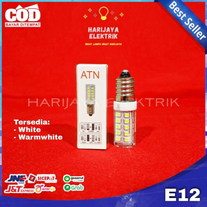 Jual LAMPU KULKAS LED 3 WATT E12 220V ANTI PANAS REFRIGERATOR LAMP KUNING | Shopee Indonesia