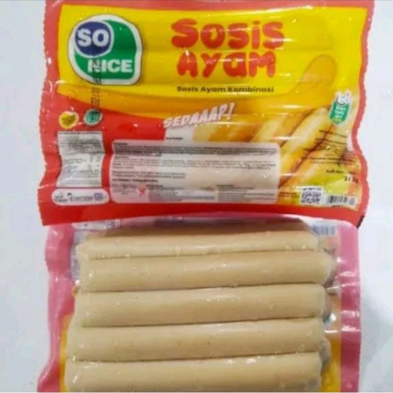 Jual So Nice Sosis Ayam 375 gr | Shopee Indonesia