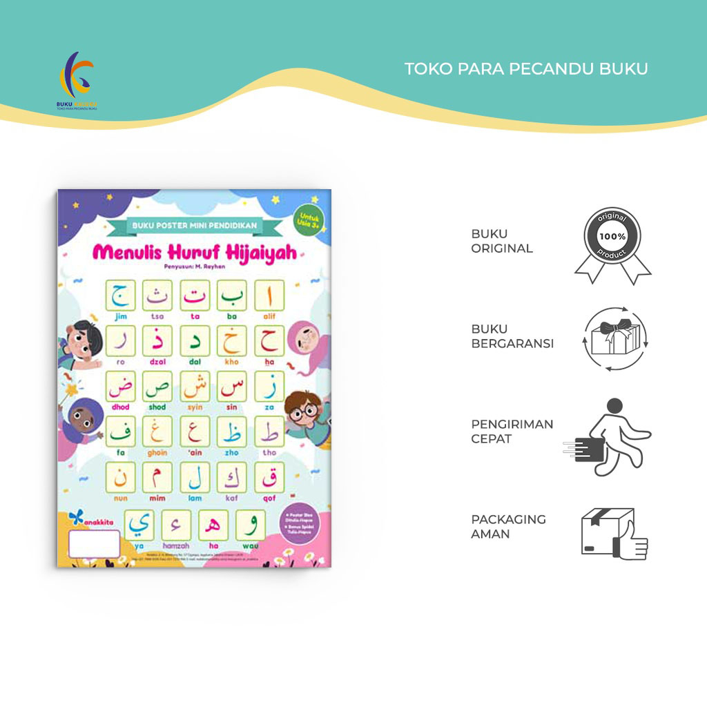 Jual Buku Poster Mini Pendidikan-Menulis Huruf Hijaiyah | Shopee Indonesia