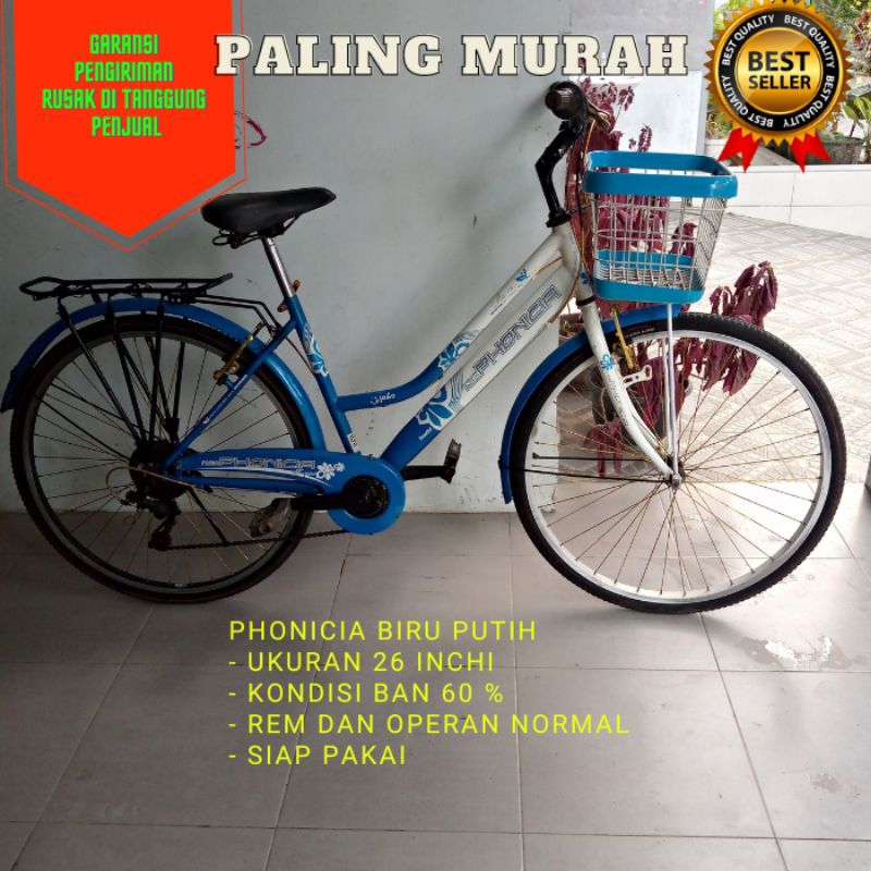 Jual Sepeda wanita dewasa keranjang cewek perempuan second bekas 26 ...
