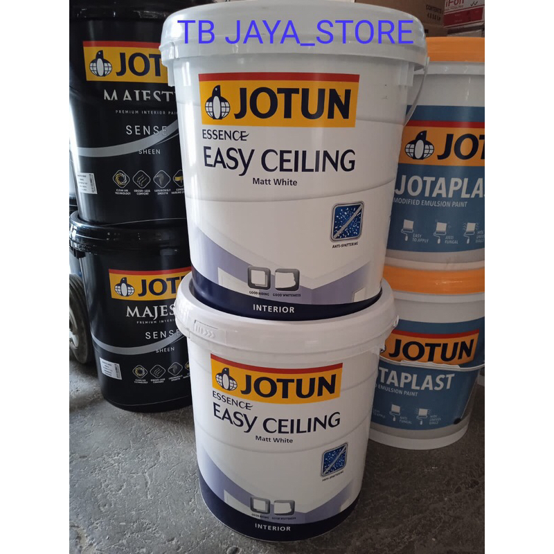 Jual JOTUN ESSENCE EASY CEILING 18L CAT PLAFON JOTUN EASY CEILING WHITE ...