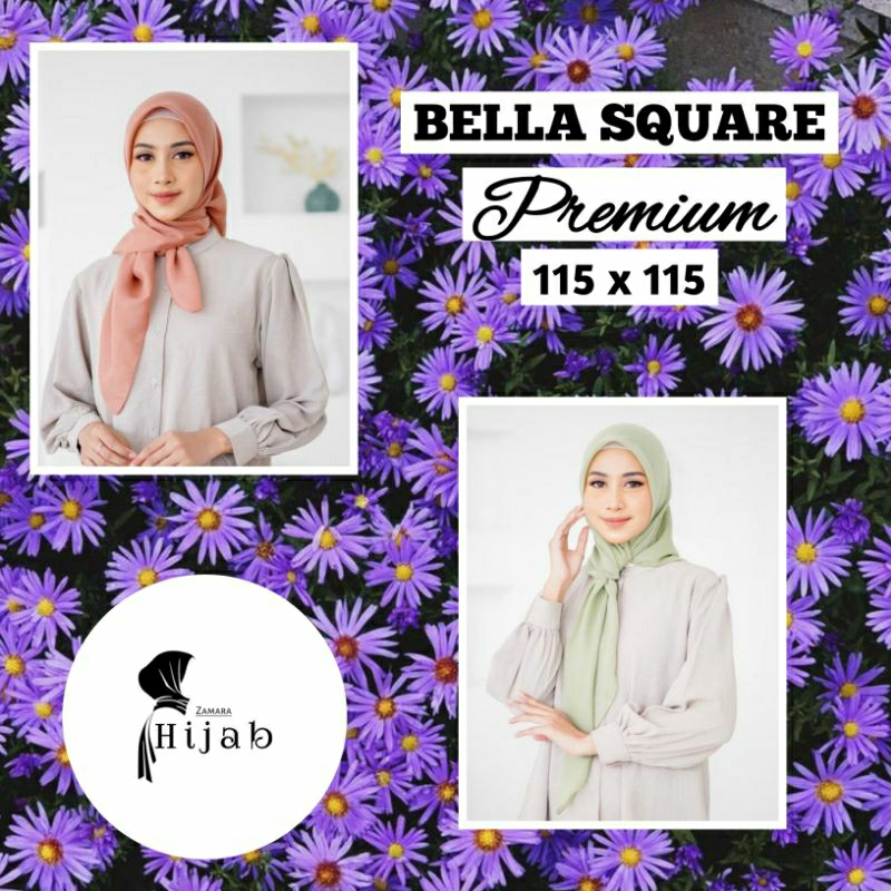 Jual TERMURAH HIJAB BELLA SQUARE PREMIUM SEGI EMPAT | JILBAB BELLA SQUARE | KERUDUNG FASHION ...