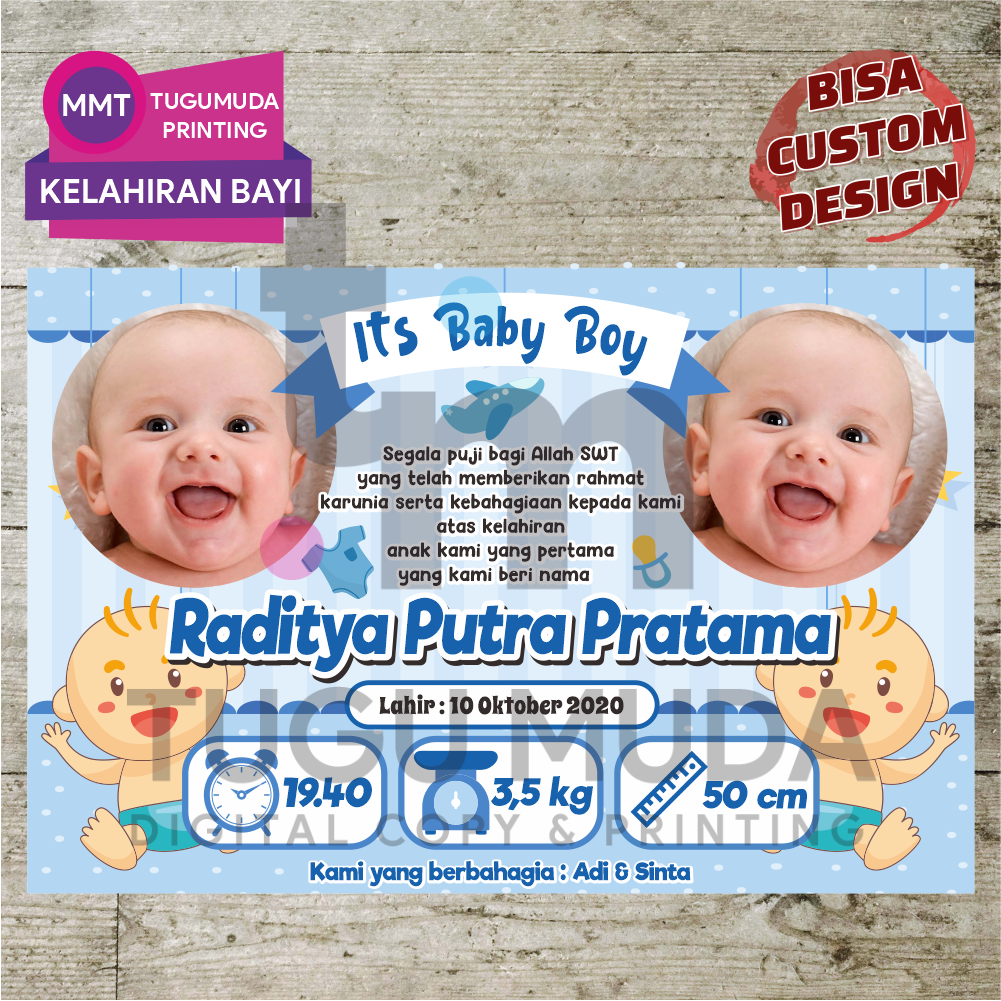 Jual Cetak Spanduk|Banner|MMT - KELAHIRAN BAYI LAKI LAKI-ANAK PERTAMA ...