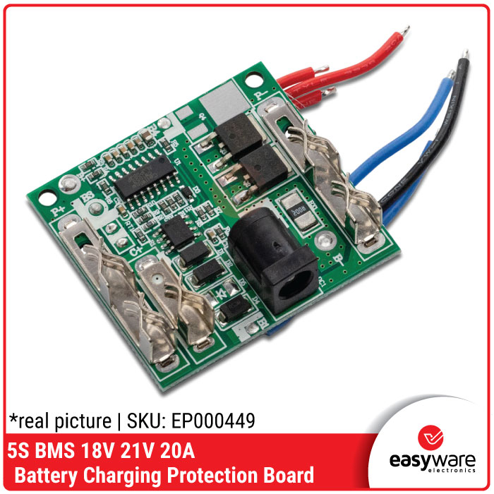 Jual BMS 5S 20A 18V 21V Battery Charging Protection Board 5S BMS Module ...